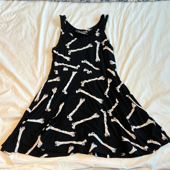 Killstar | Dresses | Killstar Bone Dress Xs Skater Dress | Poshmark